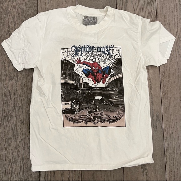 Stussy | Shirts | Spider Man Stussy T Shirt Mens Medium | Poshmark